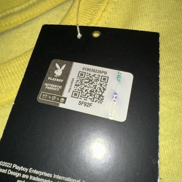 PLAYBOY | Tops | Playboy Bunny Yellow Cropped Tee | Poshmark